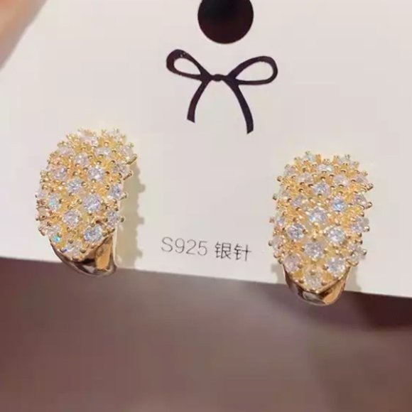 Jewelry | New 18k Gold Plated Cute Earrings For Women | Poshmark